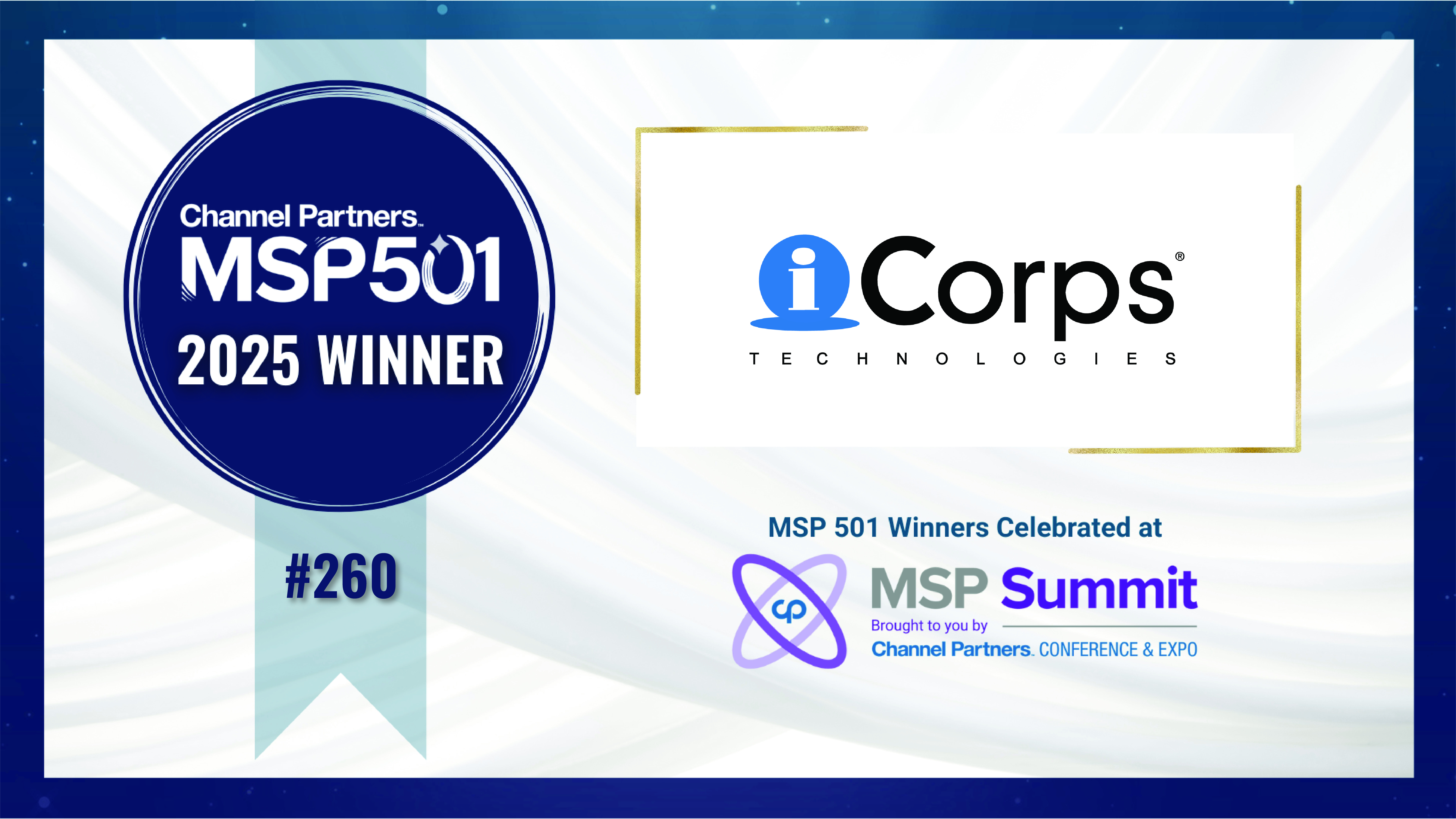 iCorps Technologies Ranked on Channel Partners 2025 MSP 501